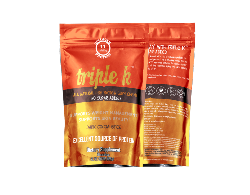 Triple K Collagen 15 Servings 3 Pack | Kellie Olver Products